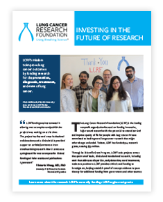 Press kit - Lung Cancer Research Foundation
