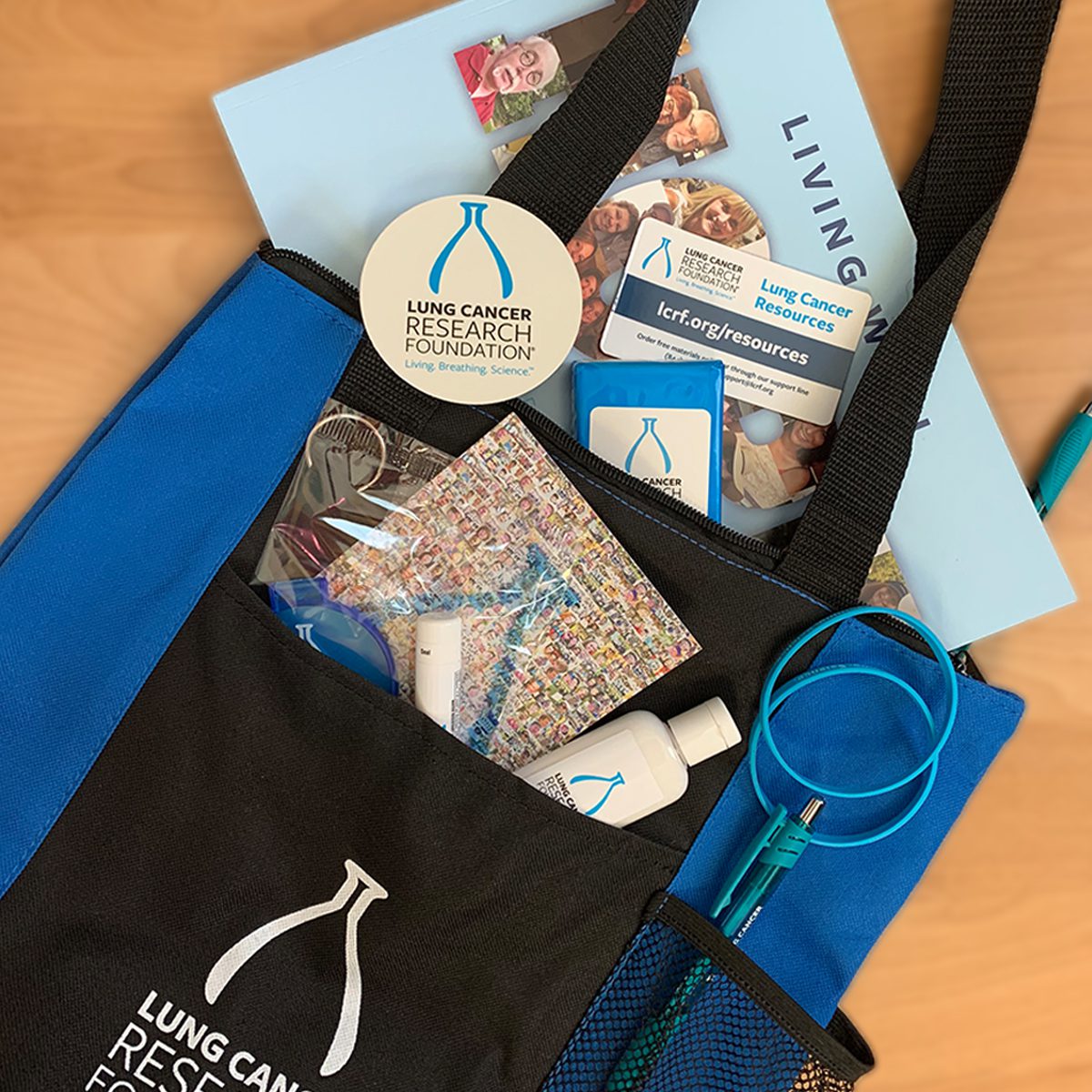 Care kit for patients - Lung Cancer Research Foundation