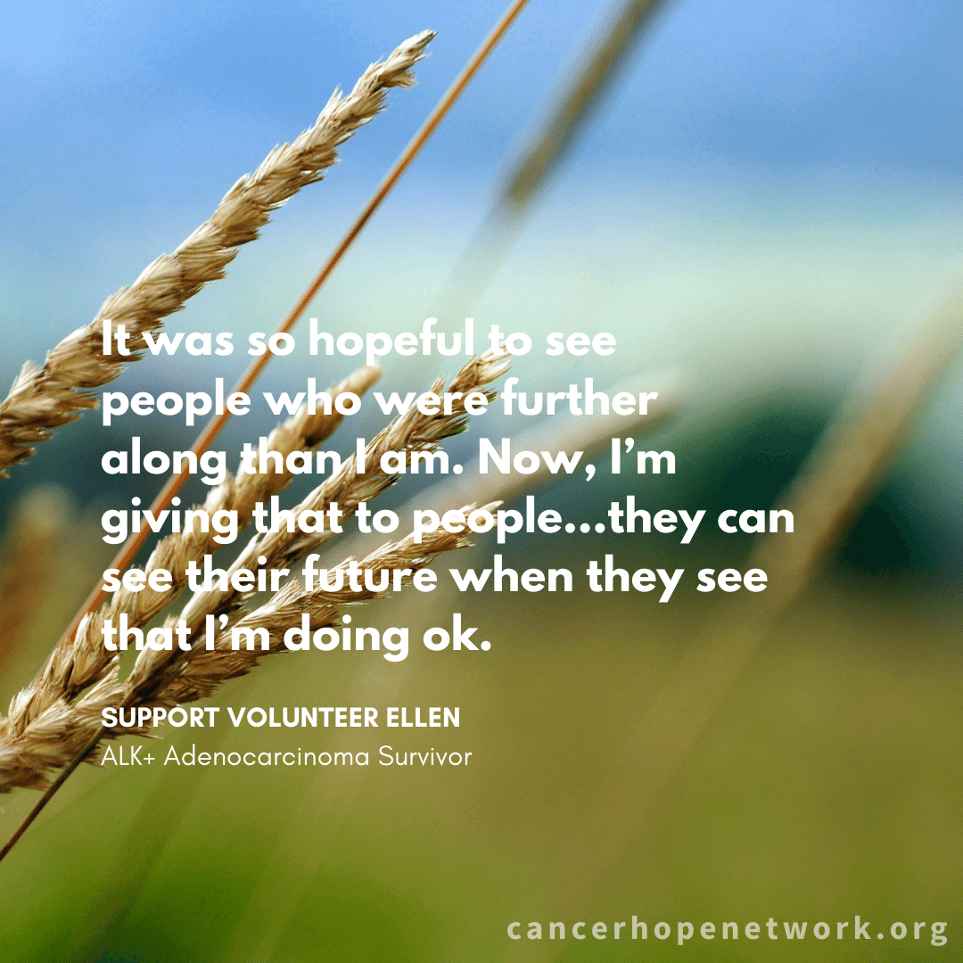 Adenocarcinoma survivor Ellen on the importance of helping others ...