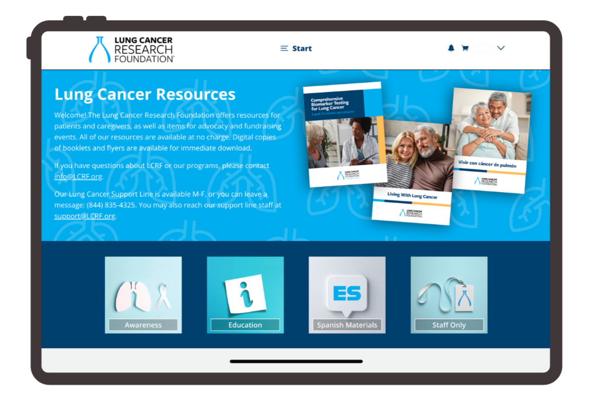 Print and digital resources - Lung Cancer Research Foundation